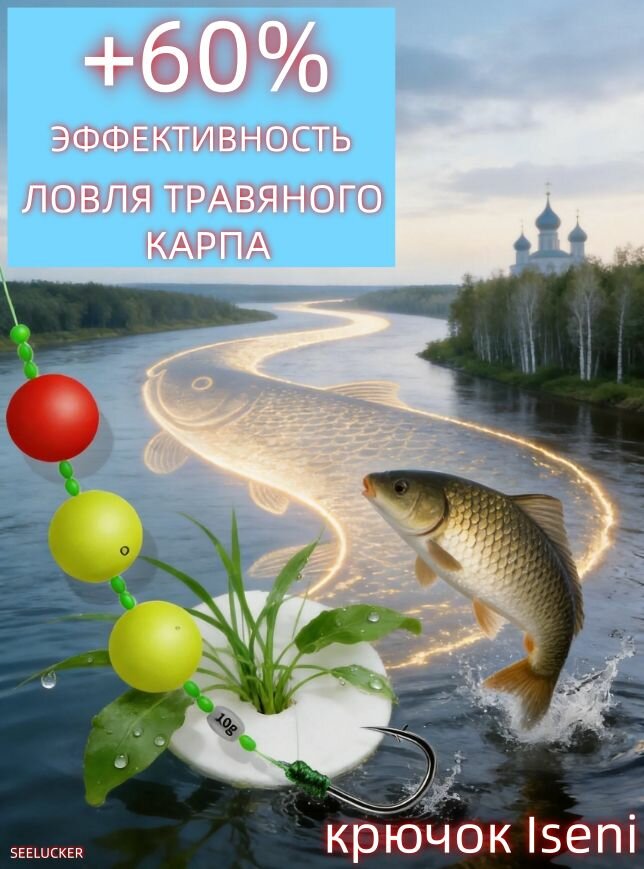 SEELUCKER Крючок рыболовный, вес 1 шт:15 г 15 граммовый для рыбалки