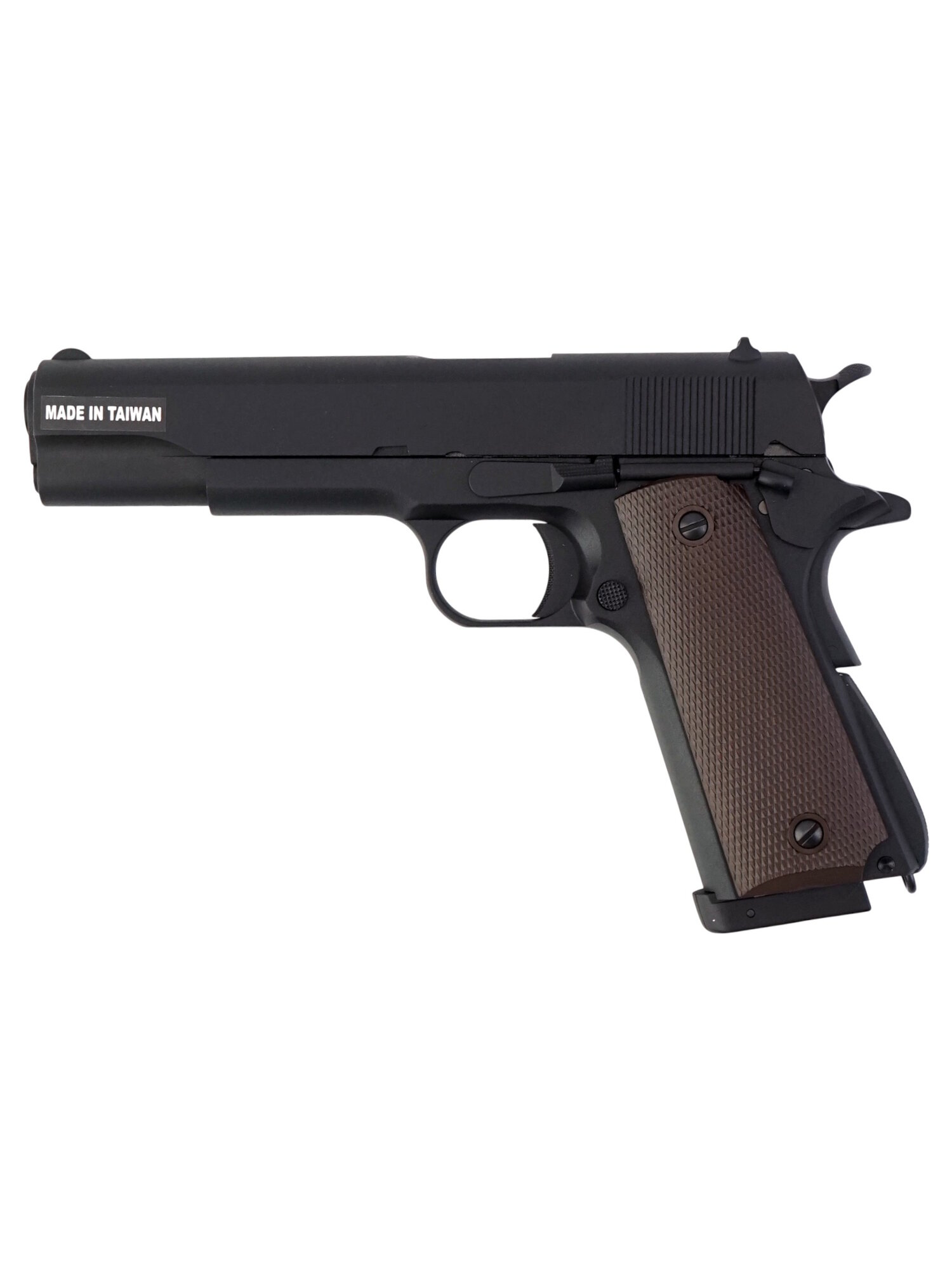 Страйкбольный пистолет KJW Colt M1911A1 CO2 II GBB Black (26 шаров)