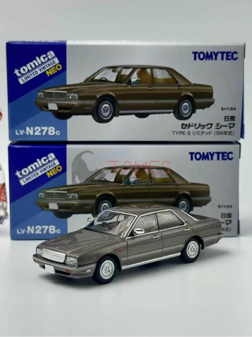 Машинка Tomytec Tomica TLV 1/64 LV-N278c Nissan Cedric Cima 1988 202505 Die-cast Alloy Car Model Collection Toy Gift