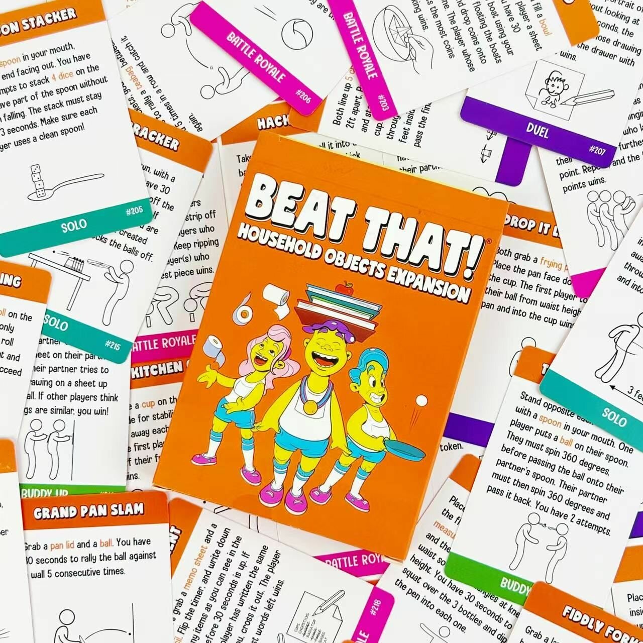 Beat That! - Безумные челленджи для вечеринок: Настольная игра, где вы будете хохотать без остановки! (2-8 игроков, 30-90 мин)