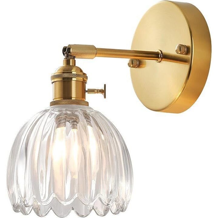 Настенный светильник WGNUUC цветочный стеклянный, Bulb not included, B4