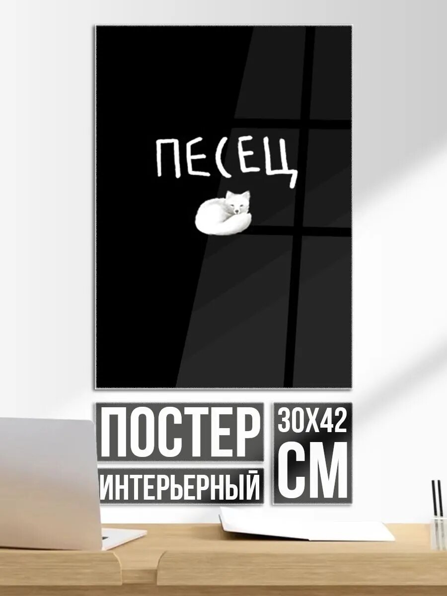 Постер на стену Песец - полярная лисица