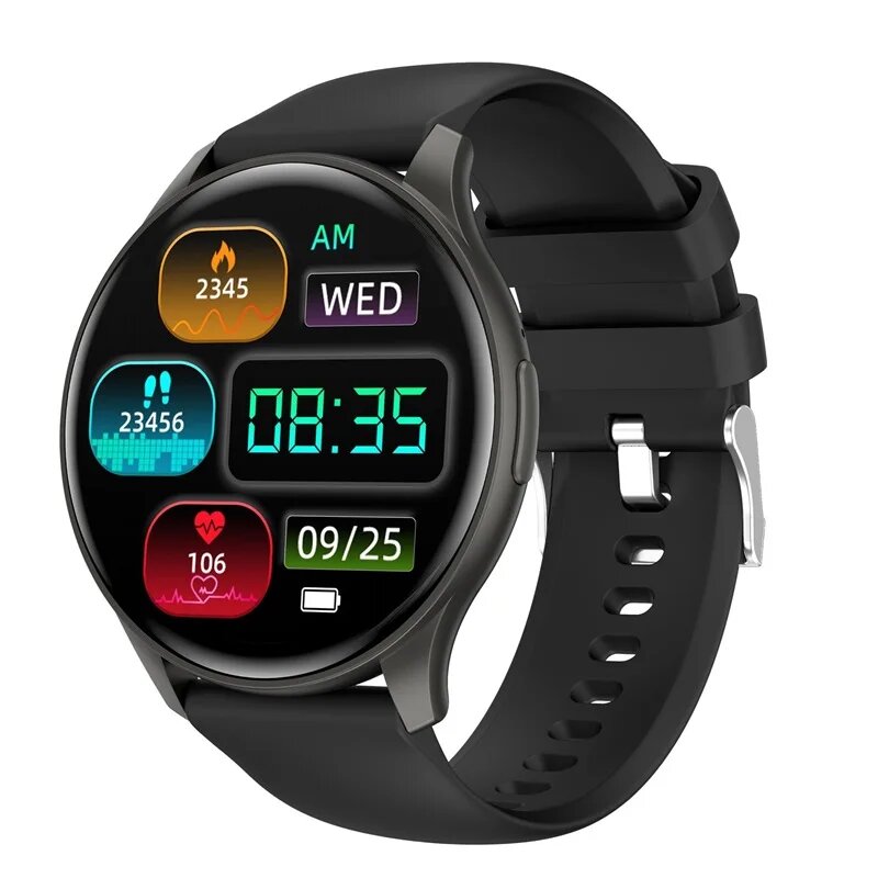 Смарт-часы Bluetooth JL7012F6 для Android и IOS Черный, Black
