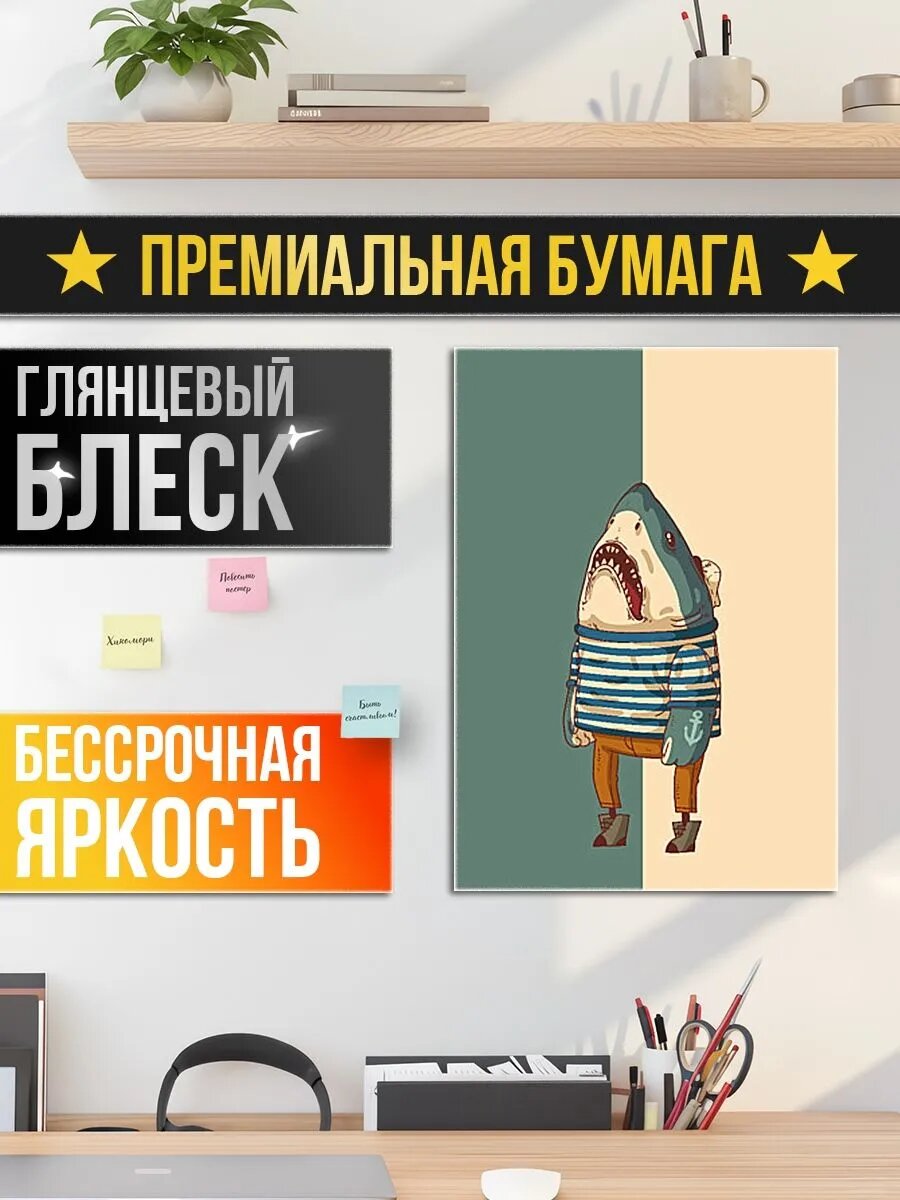 Постер на стену Акула-моряк — фото 1