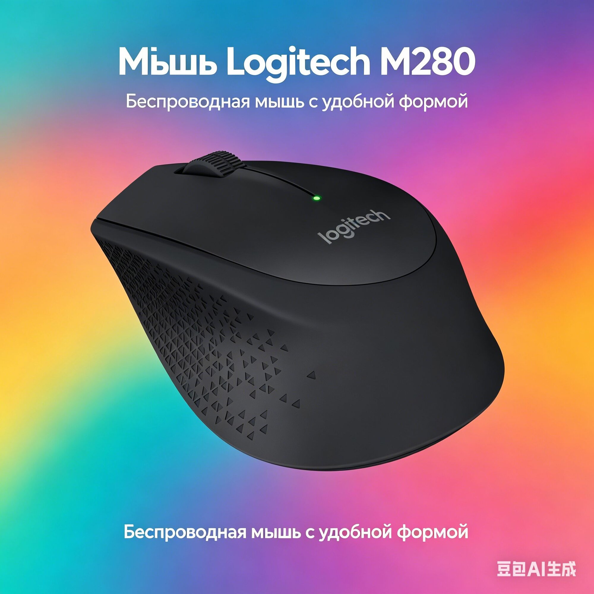 Мышь беспроводная Logitech M280, черный матовый