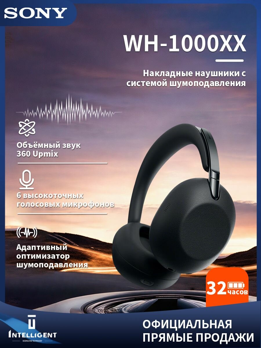 Sony WH-1000XX, беспроводные Bluetooth_наушники с функцией шумоподавления