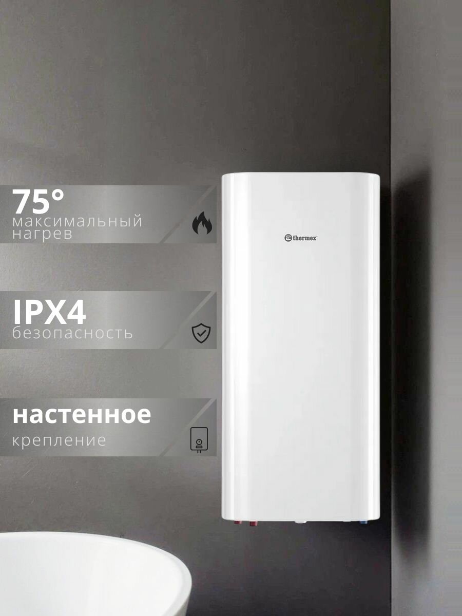 Водонагреватель Thermex Flat 100 V Combi White — фото 1