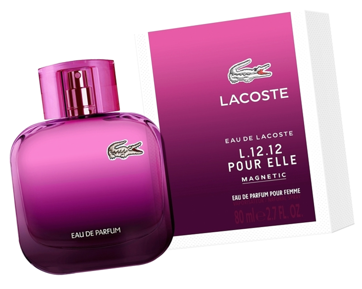 Lacoste L.12.12 Magnetic Pour Elle женская парфюмерная вода 80 мл / Лакост фиолетовые духи