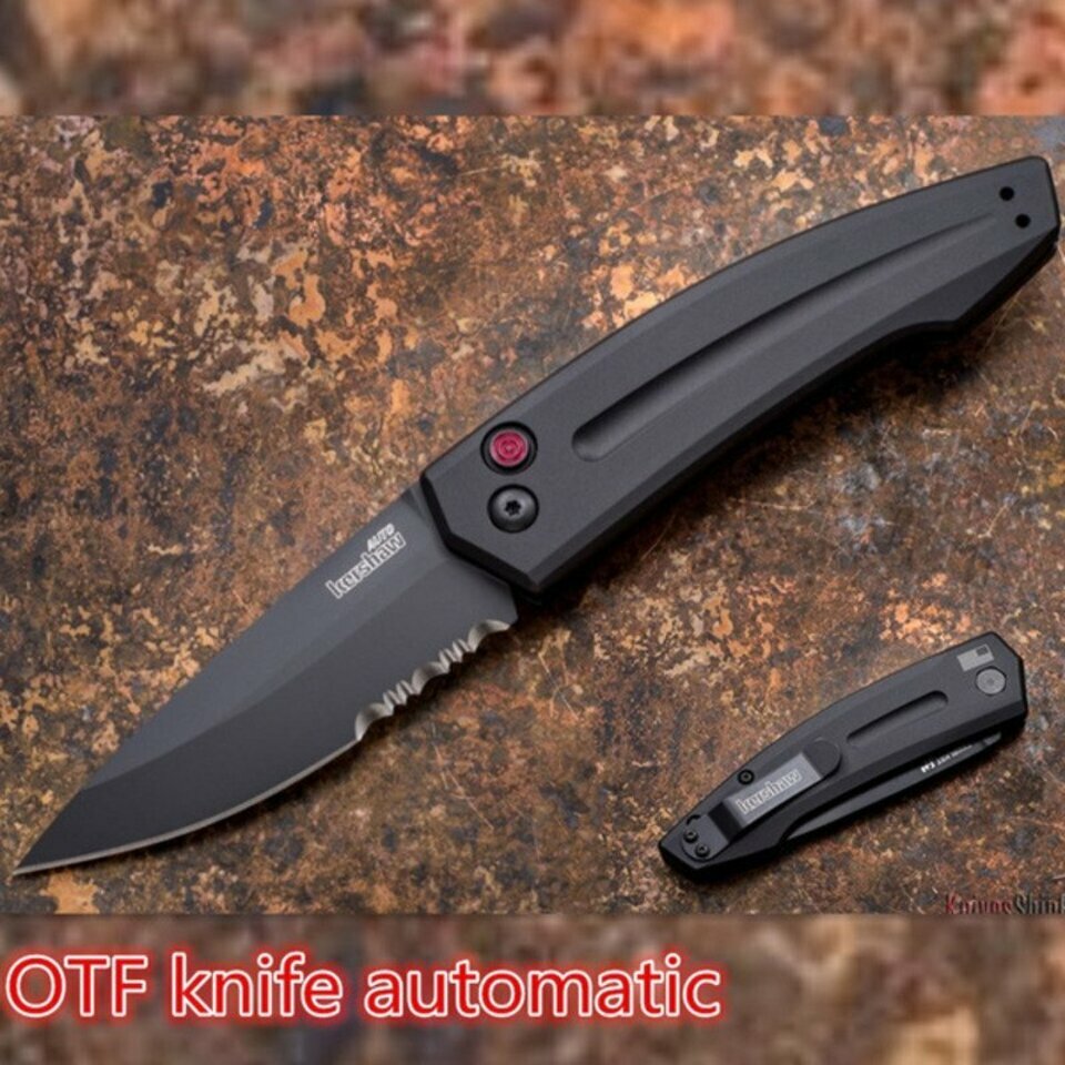 Kershaw 7200 Launch 2 Автоматический нож-самоуправляемый, 3.25 дюйма, рукоять из анодированного алюминия, карманный нож OTF, инструменты для активного отдыха и кемпинга.
