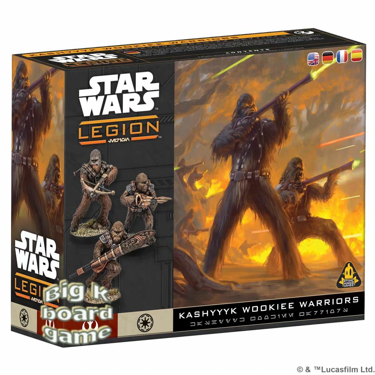 Hasbro Star Wars: Legion Kashyyk Wookie Warriors - Настольная игра в жанре миниатюр, стратегическая игра для детей и взрослых