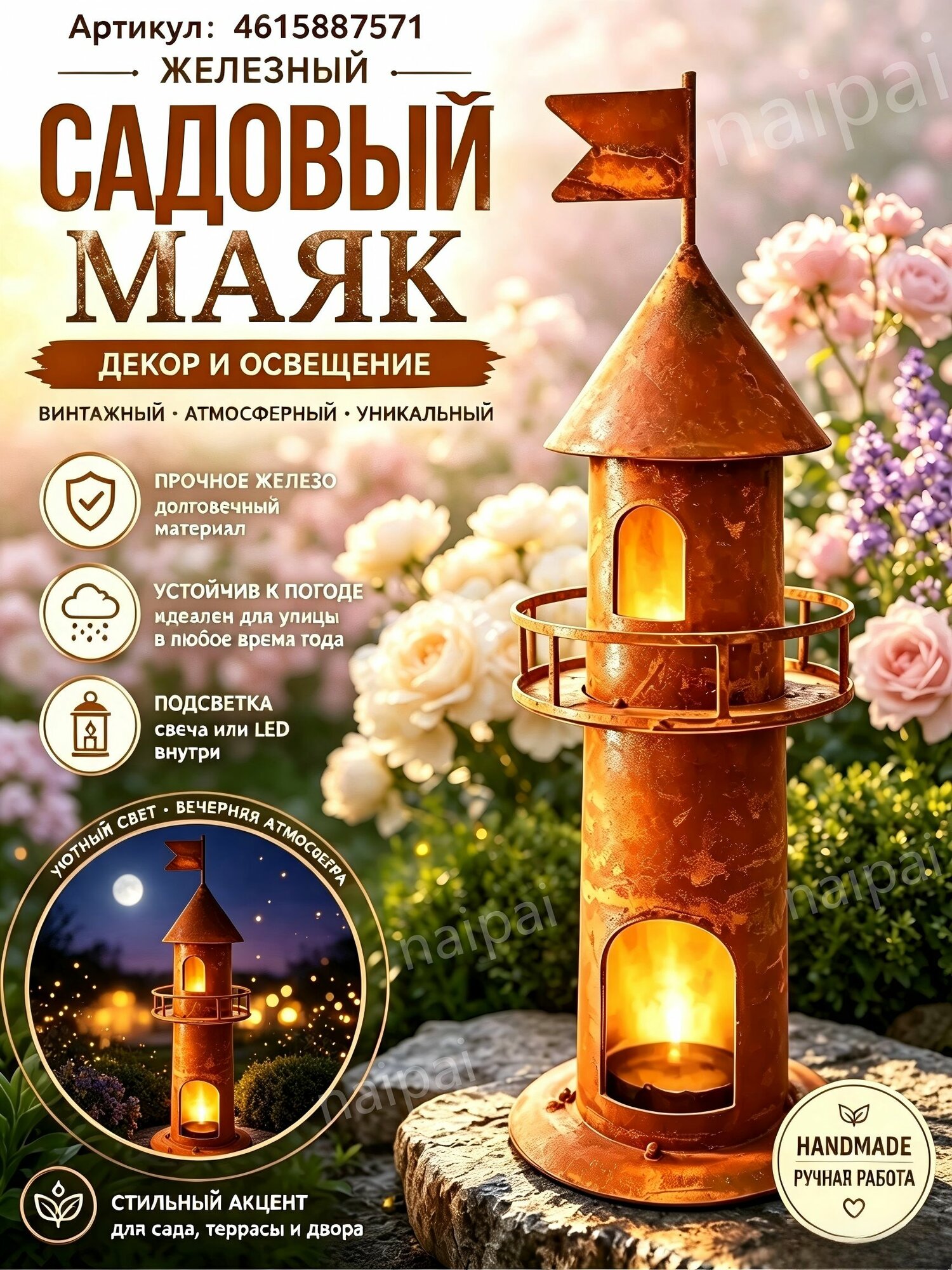 Фигурка садовая