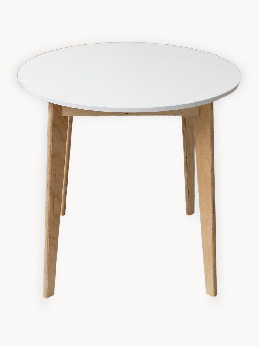 Стол круглый 80 см кухонный деревянный