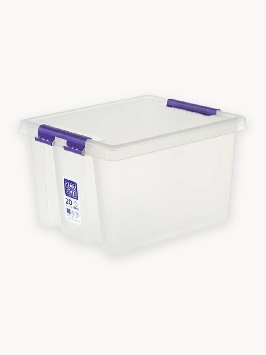 Контейнер с крышкой Rox Box 20 серия HOME, прозрачный