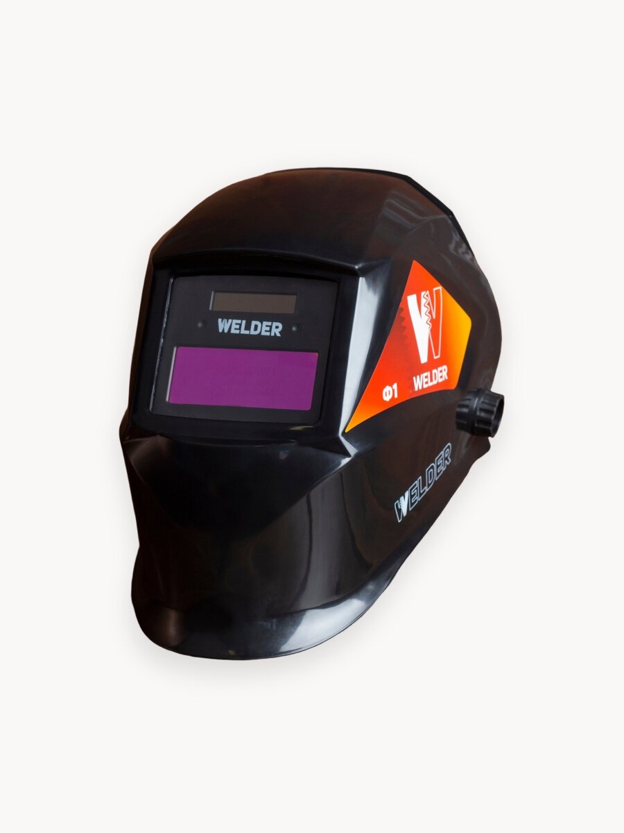 Маска сварочная WELDER PRO Ф1 Хамелеон 90x35 мм, чёрная, DIN 3/11