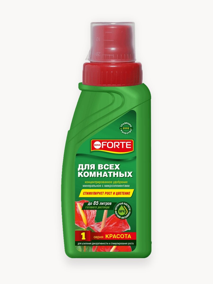 Удобрение для всех комнатных BONA FORTE серия Красота 285 мл
