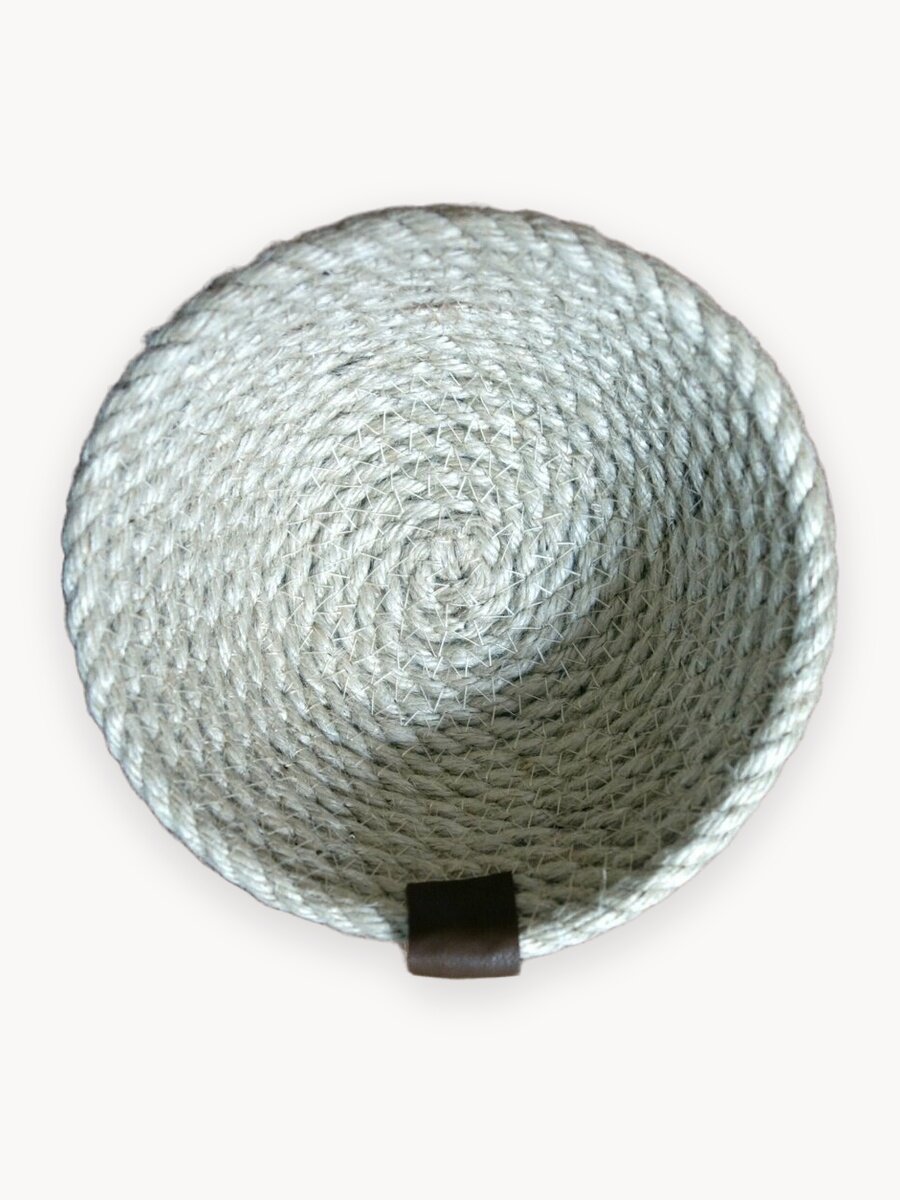 Декоративная корзинка из джута для мелочей, ключей, швейных принадлежностей