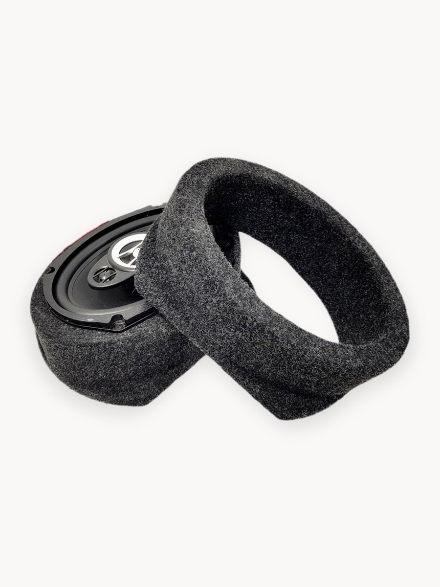 Подиумы под 6х9 динамики (овалы) / высокие ровные универсальные ткань 2 шт