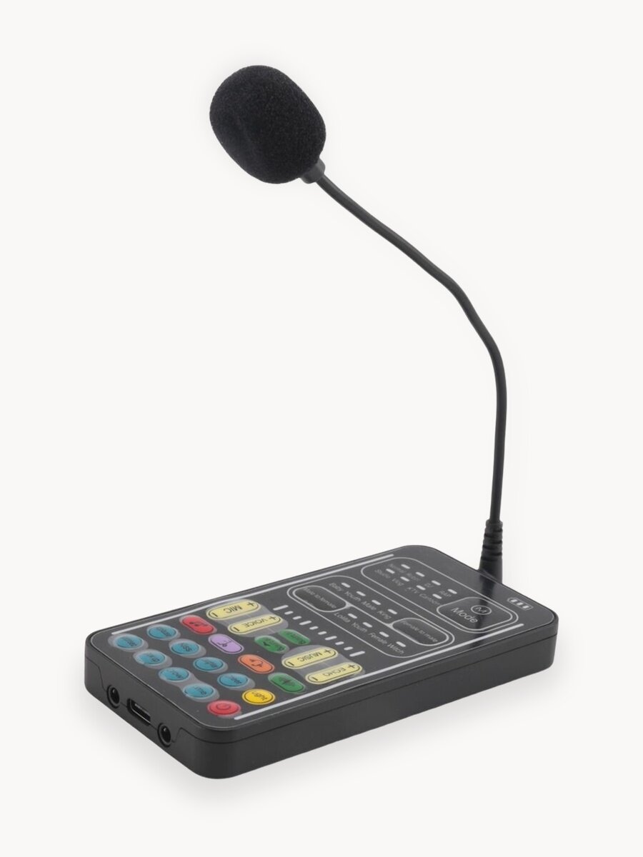 Изменитель Голоса Ручной микрофон со звуковой многофункциональной машиной эффектов для телефона / Switch (i9)