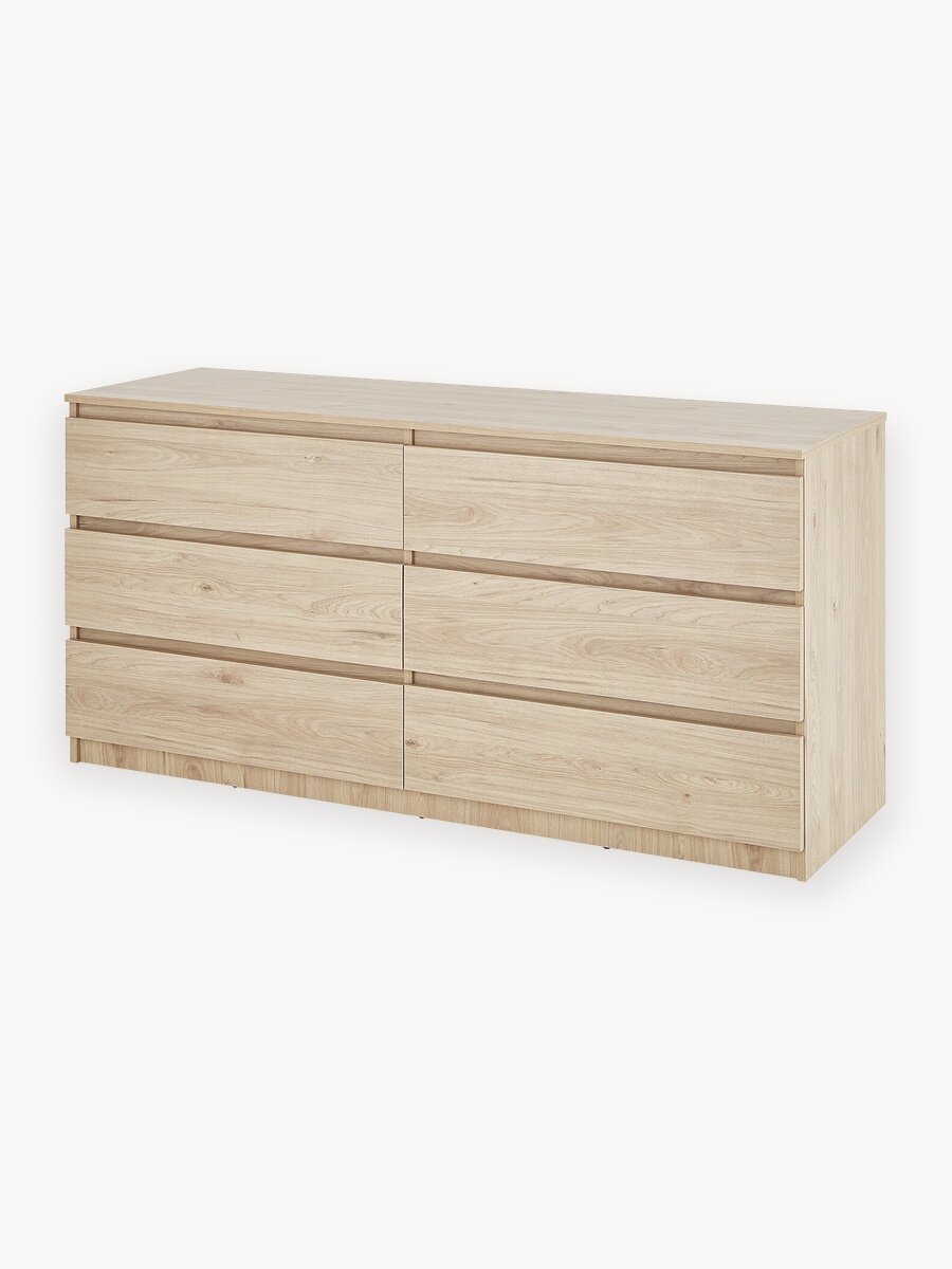 Комод напольный Hoff Сноули, 150,2х77х48 см, корпус ЛДСП, цвет гикори кингстон