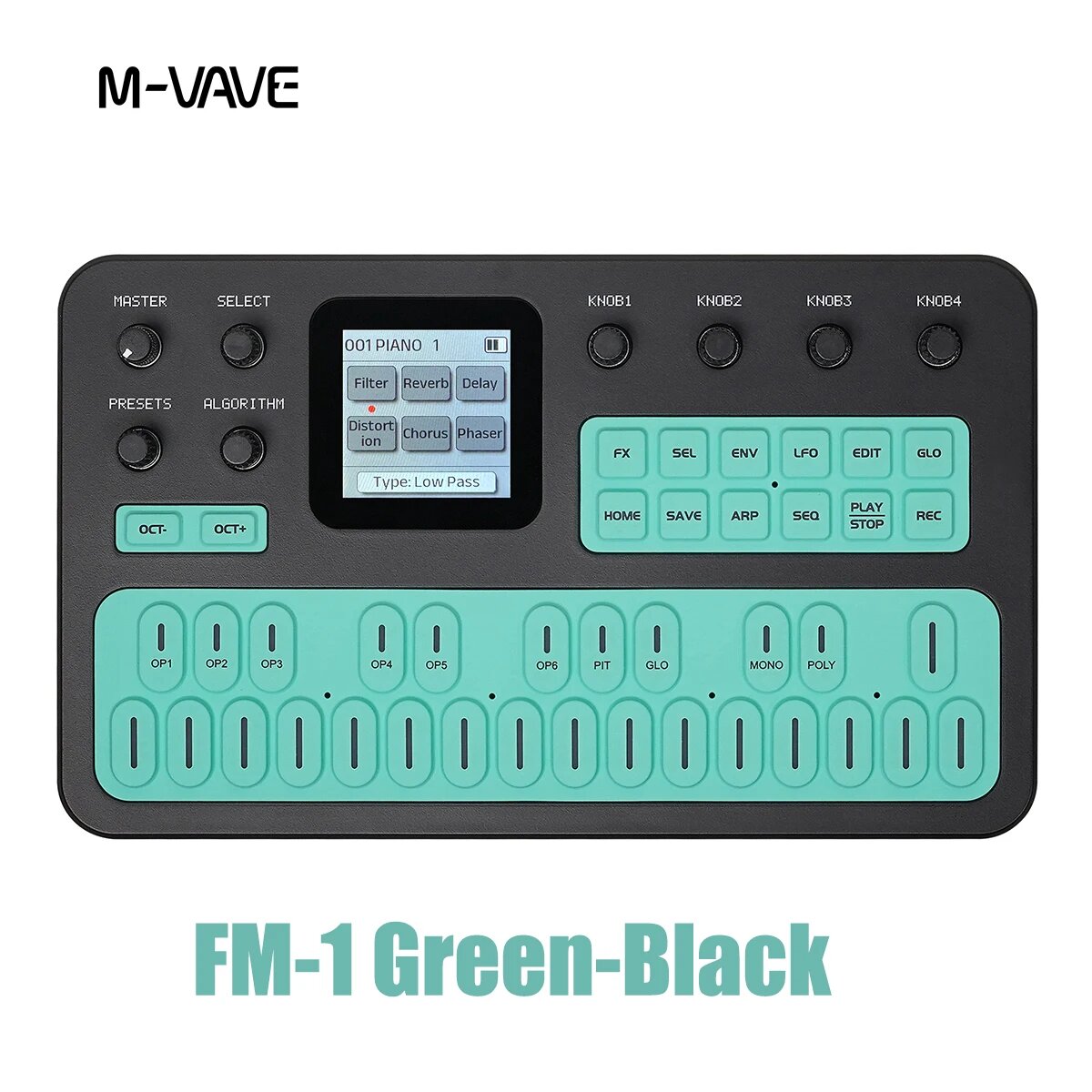 M-VAVE FM-1 Зелено-черный FM-синтезатор