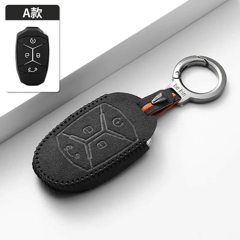 Для Lynk & Co 08 03 05 02 09 06EMP Чехол для ключей от автомобиля Замшевый кожаный чехол Key A-Set A