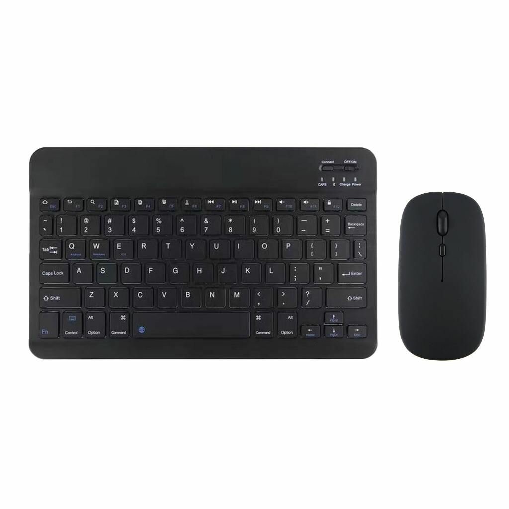 Ультратонкая беспроводная клавиатура для смартфонов и планшетов, - черная клавиатура мыши