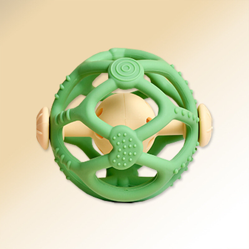 Силиконовая игрушка-погремушка для животных в форме футбольного мяча, мяч для собак и кошек, игрушка для тренировки и