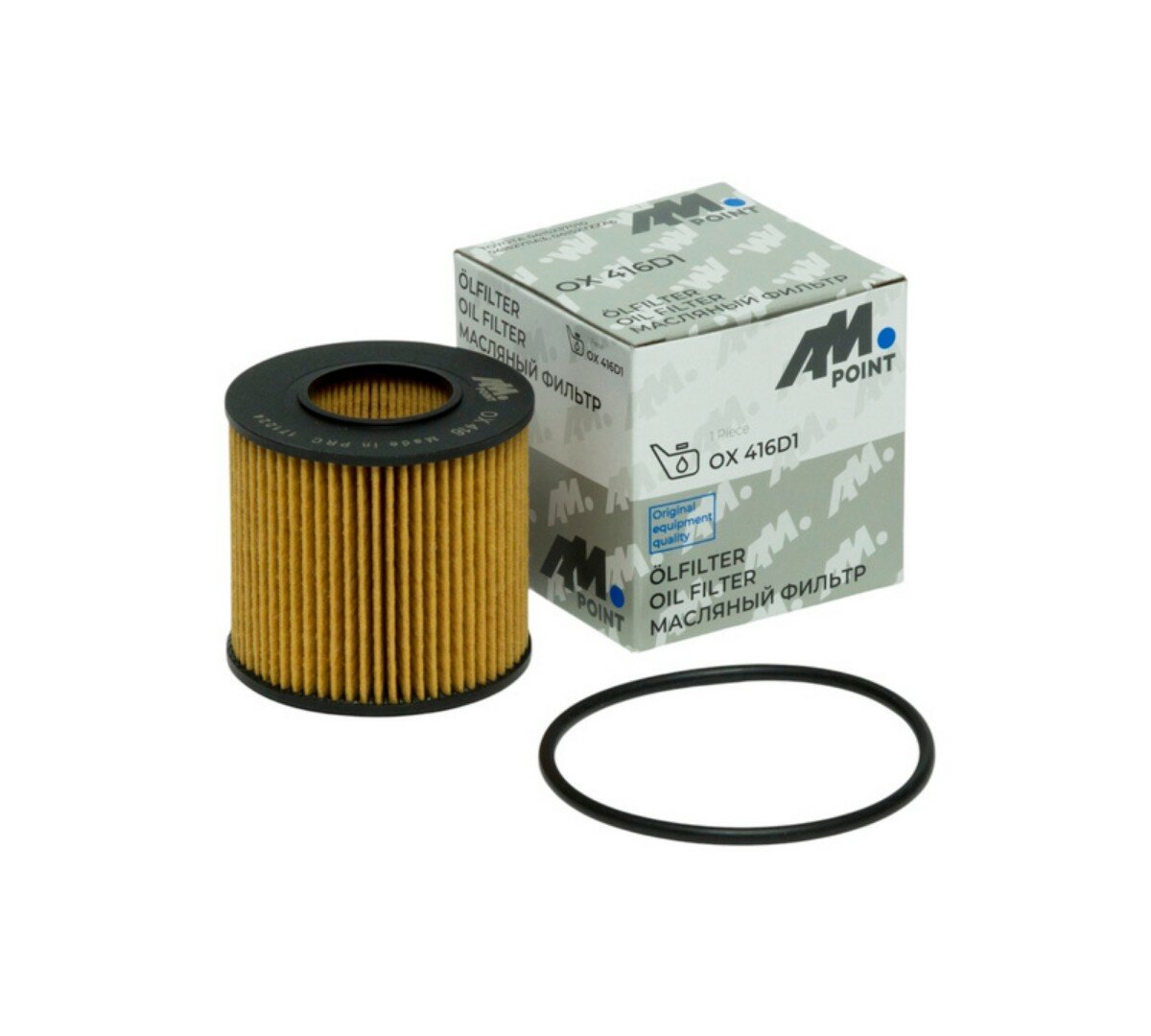 Фильтр масляный AM POINT OX416D1 Lexus CT ZWA10, Lexus GS L1, Lexus NX Z1, Lexus RC C1, Lotus Elise, Toyota Auris E15, Toyota Auris E18, Toyota Auris Estate E18, Toyota Avensis Estate T27