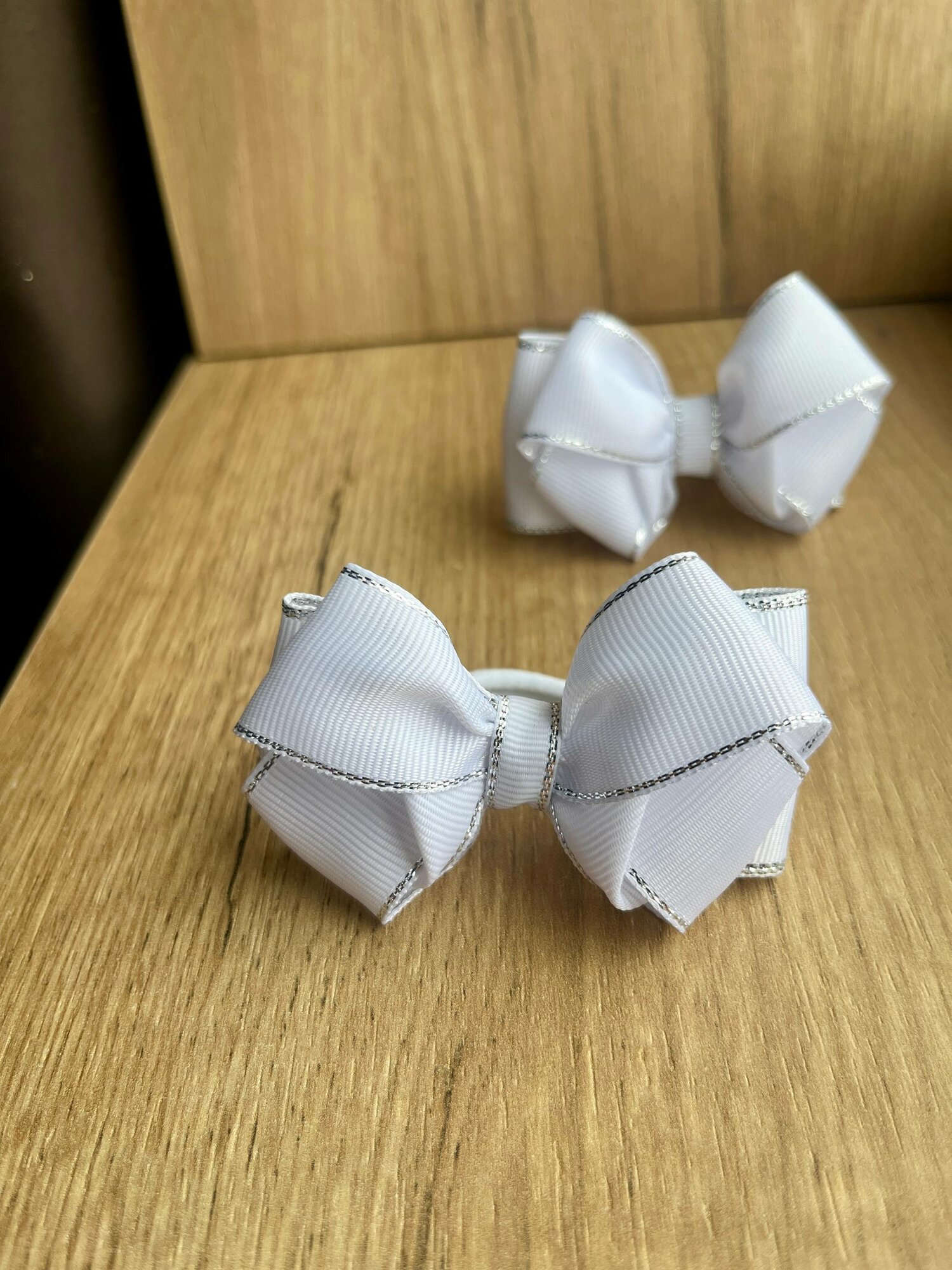 Бантики для девочки/Резинки для волос/классический бант/набор/в сад