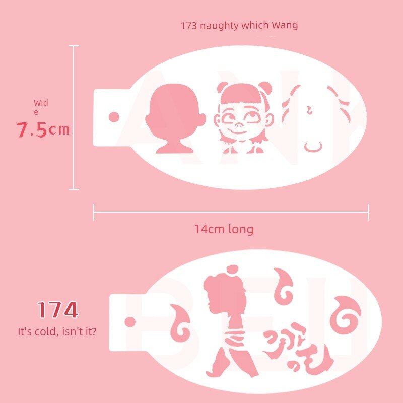 Набор для рисования на лице Anka Bella: многоцветная краска на водной основе, волшебный трафарет «Детский Нэчжа: Хаос и