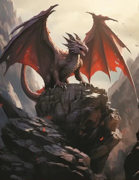 Алмазная Мозаика "Злой Дракон" 40x50 См Алмазная Вышивка / Картина Стразами Подарков / Украшения