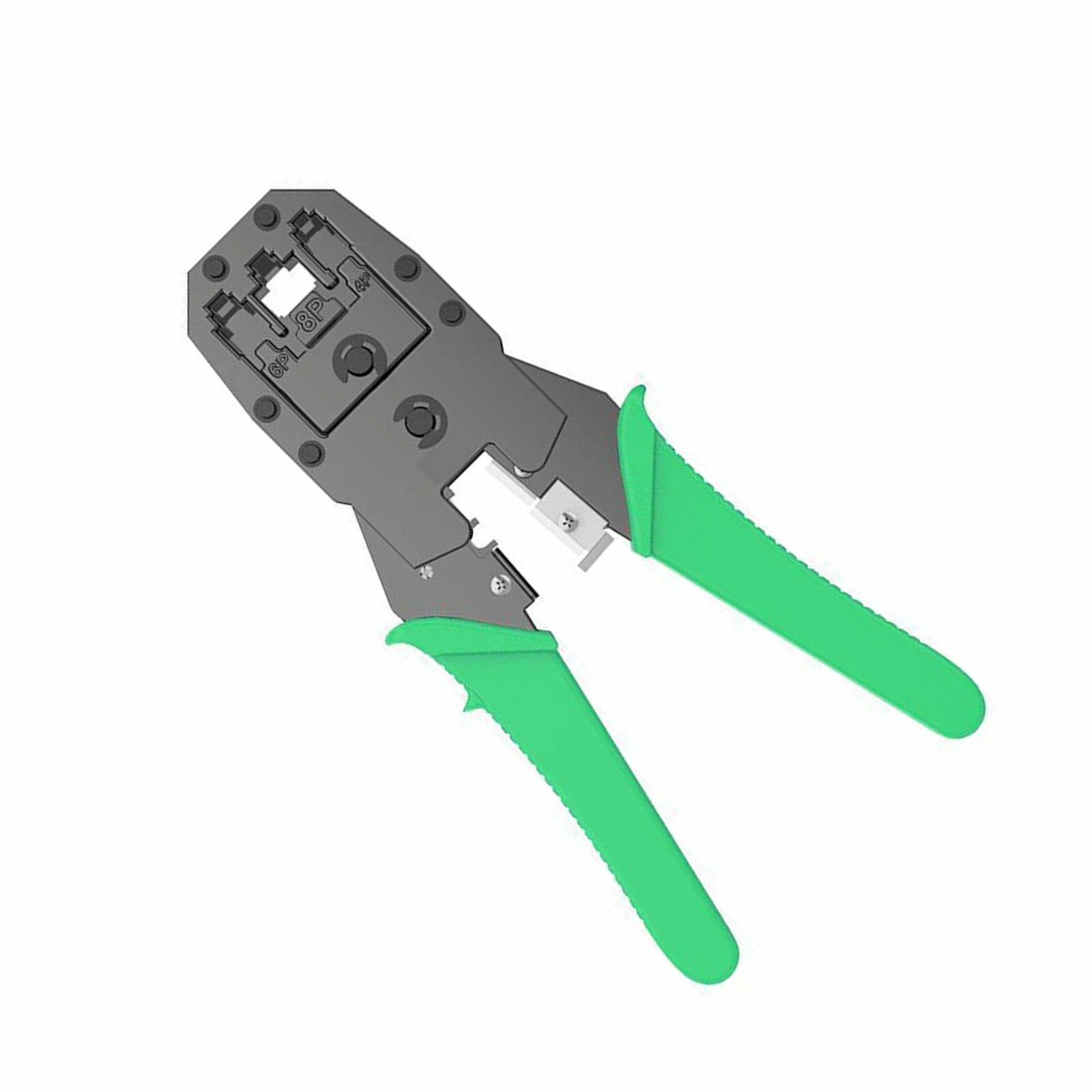 Прочный 3-в-1 инструмент для обжима RJ45 кабелей Ethernet со встроенным стриппером