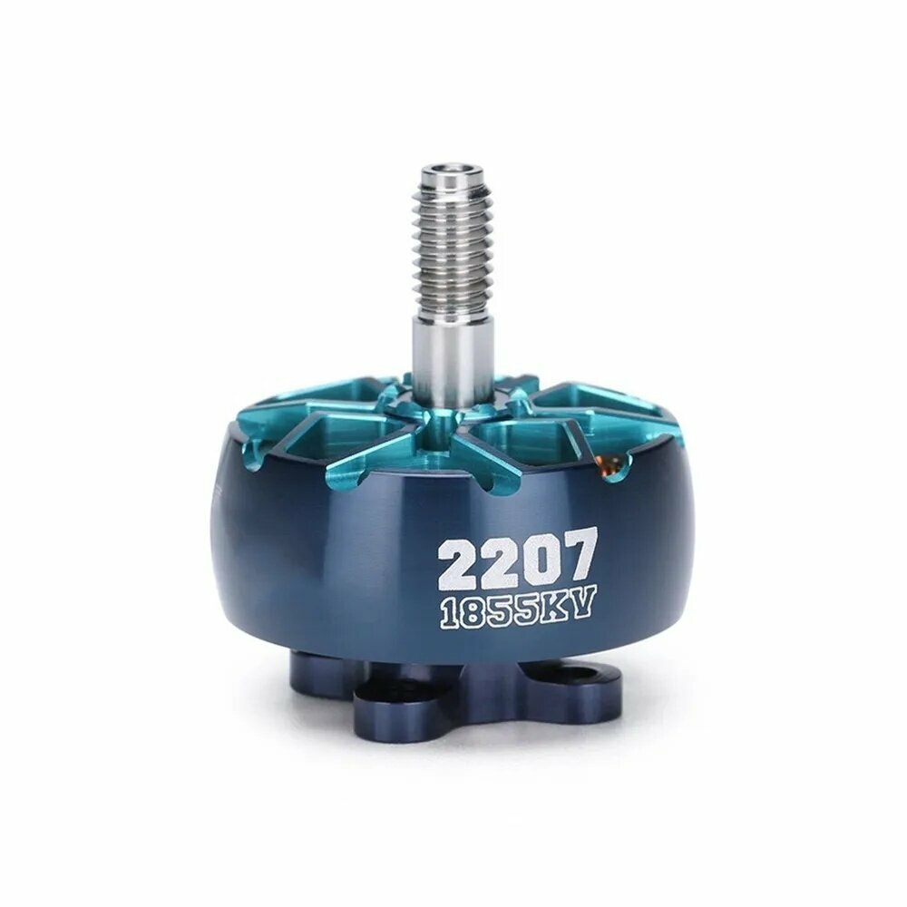 Бесколлекторный двигатель XING2 2207 1855KV(6S) с валом из титанового сплава 5 мм для фристайлового радиоуправляемого самолёта