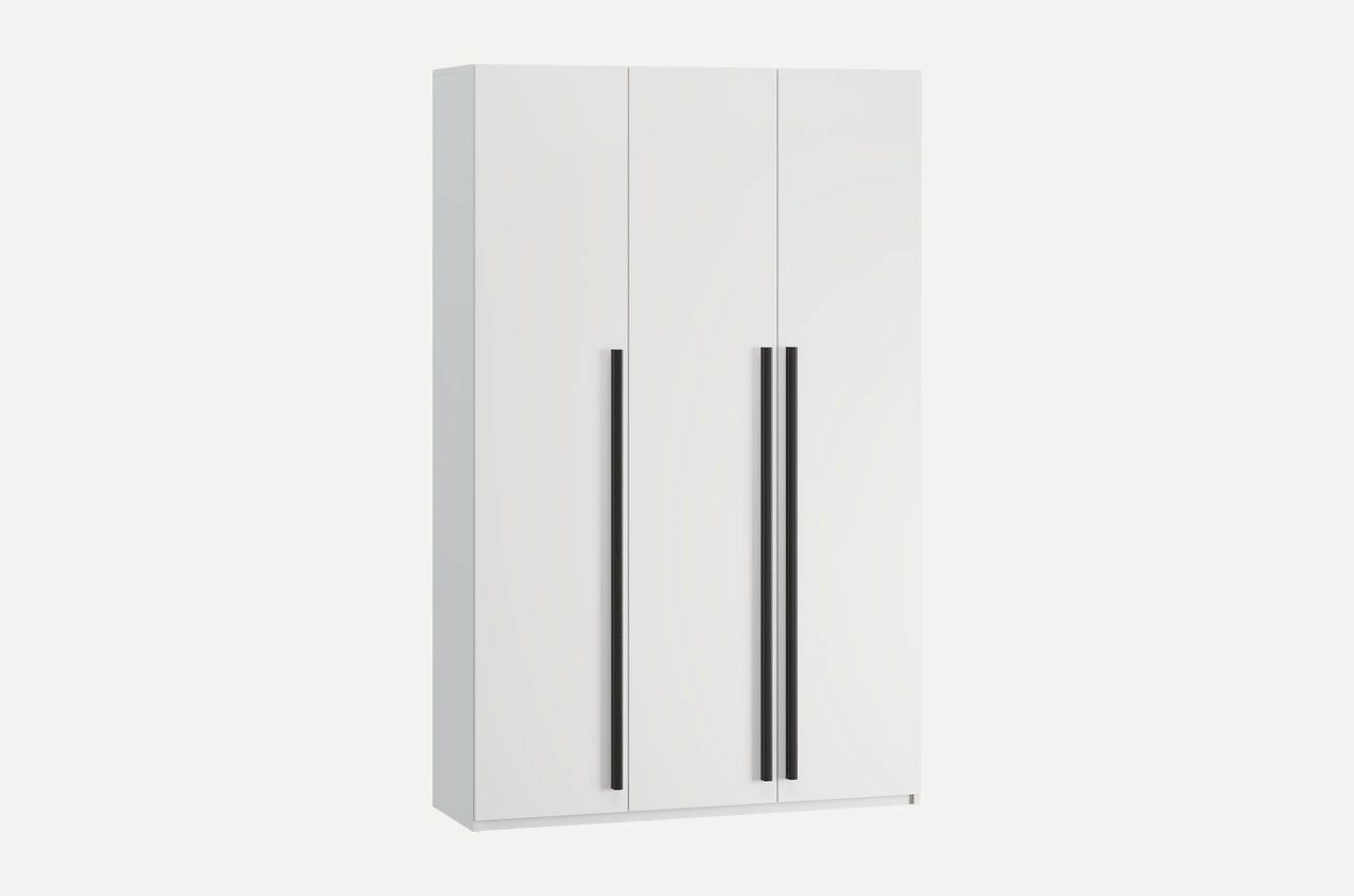 Распашной шкаф для одежды Divan.ru Кимбол-3-120-190 Белый, 190х40х120 см, белый, 3 двери