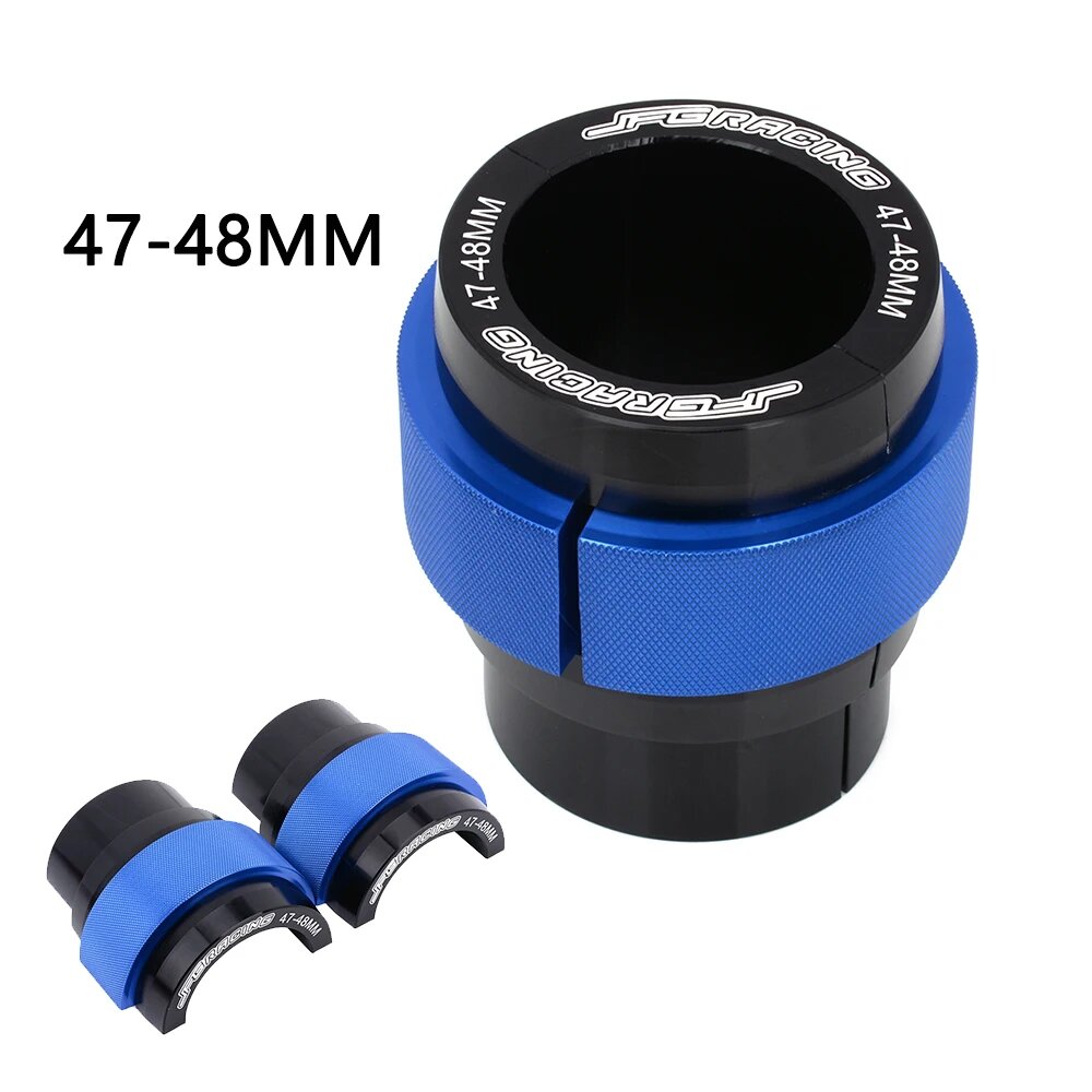 Универсальный Пылезащитный Уплотнитель Для Передней Вилки Мотоцикла, Алюминий CNC, 40-50 Синий, Blue