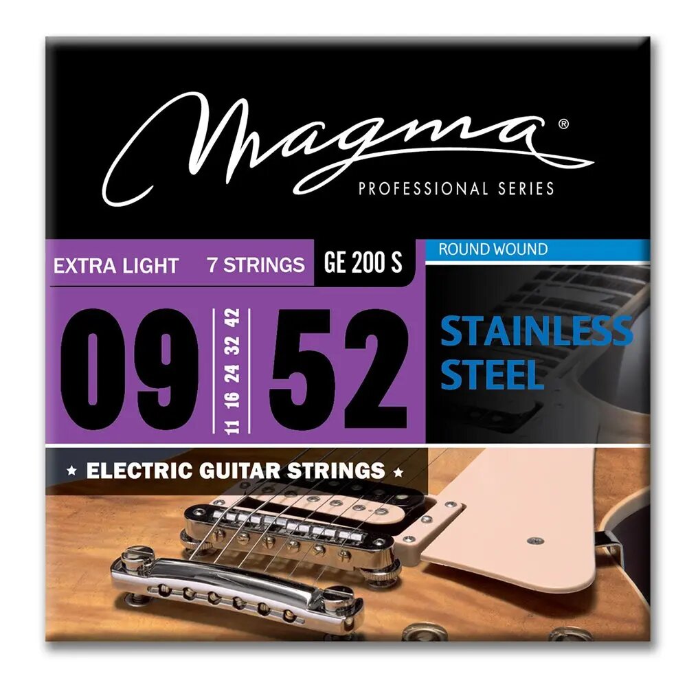 Струны для 7-струнной электрогитары Magma Strings GE200S Stainless Steel 9-52