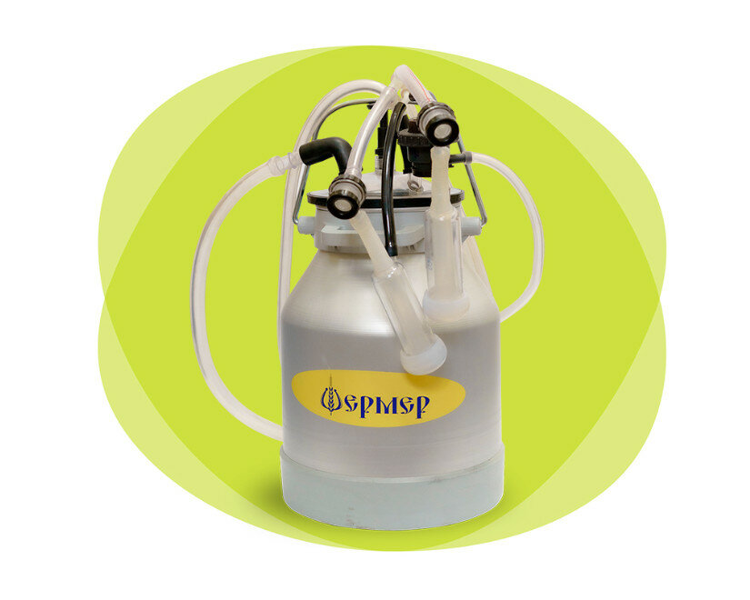 Доильная аппаратура фермер СК синхронного доения, с алюм. крышка для коз