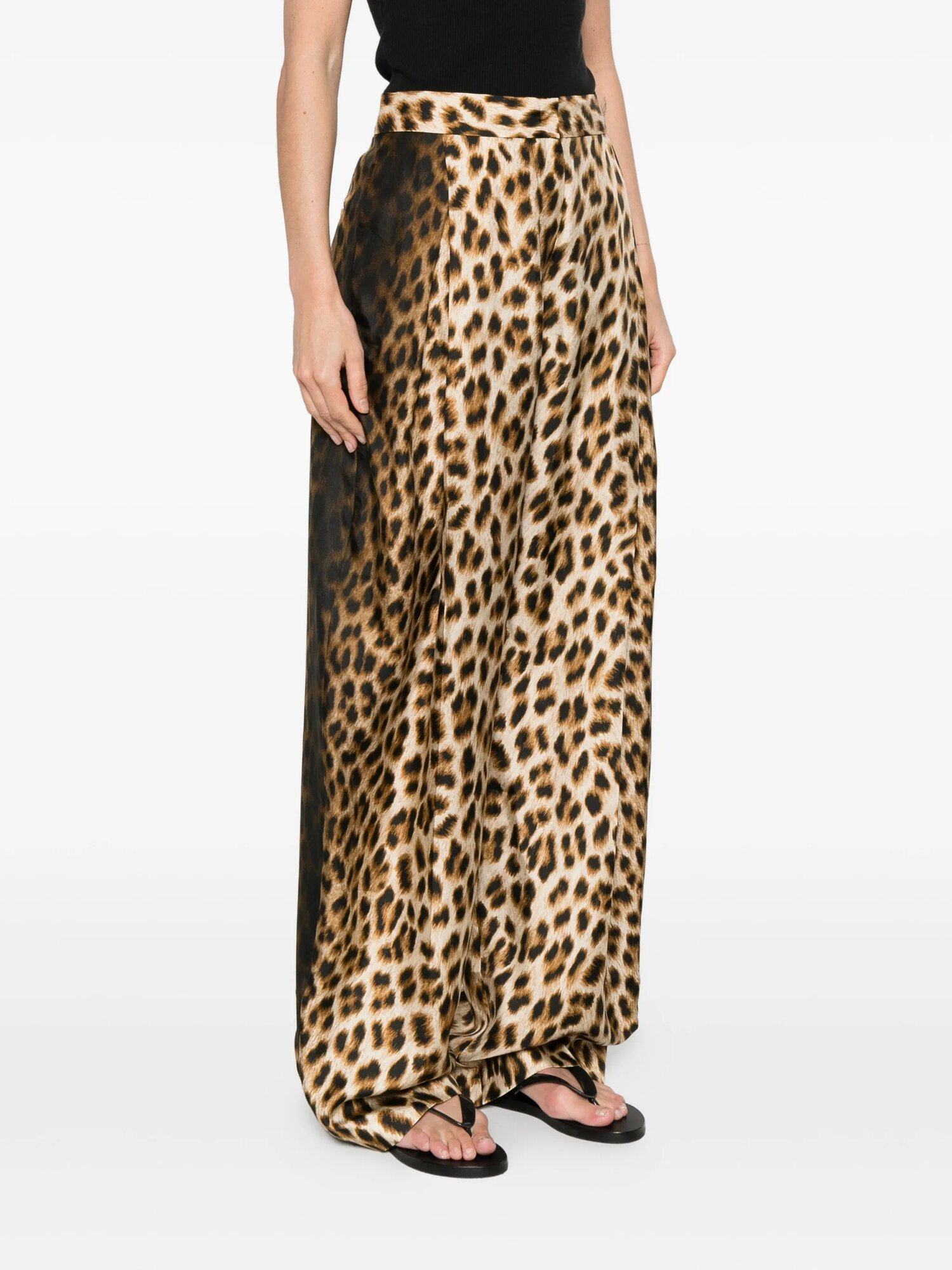 Брюки SPORTMAX Leopard trousers, размер 42 — фото 1