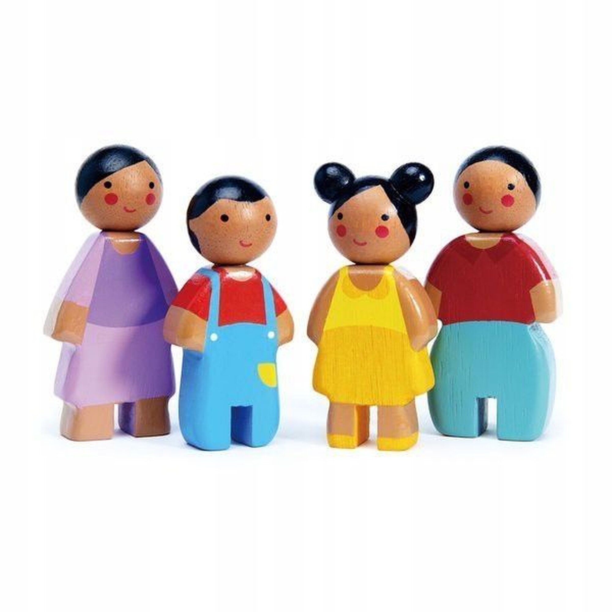 Деревянные игрушки Tender Leaf Toys - Набор фигурок Sunny Doll Family, 4 эл. - TL8147