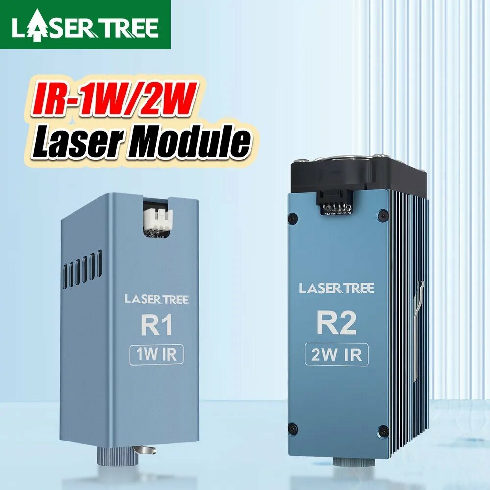 LASER TREE R1 Инфракрасный лазерный модуль мощностью 1 Вт 1064 нм, модуль гравер электрический по металлу