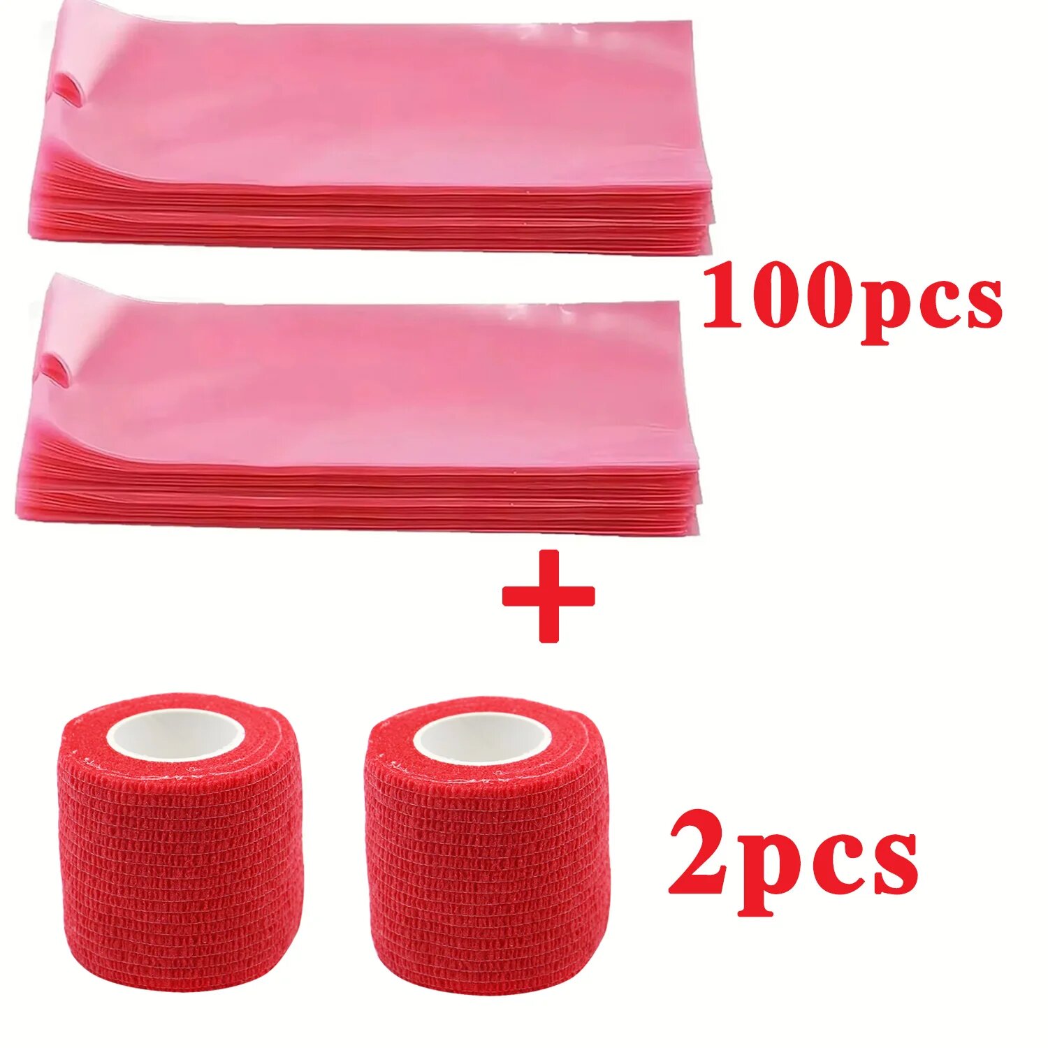 Комплект чехлов для тату-машинок TRUE STAR 102PCS Pink Combo