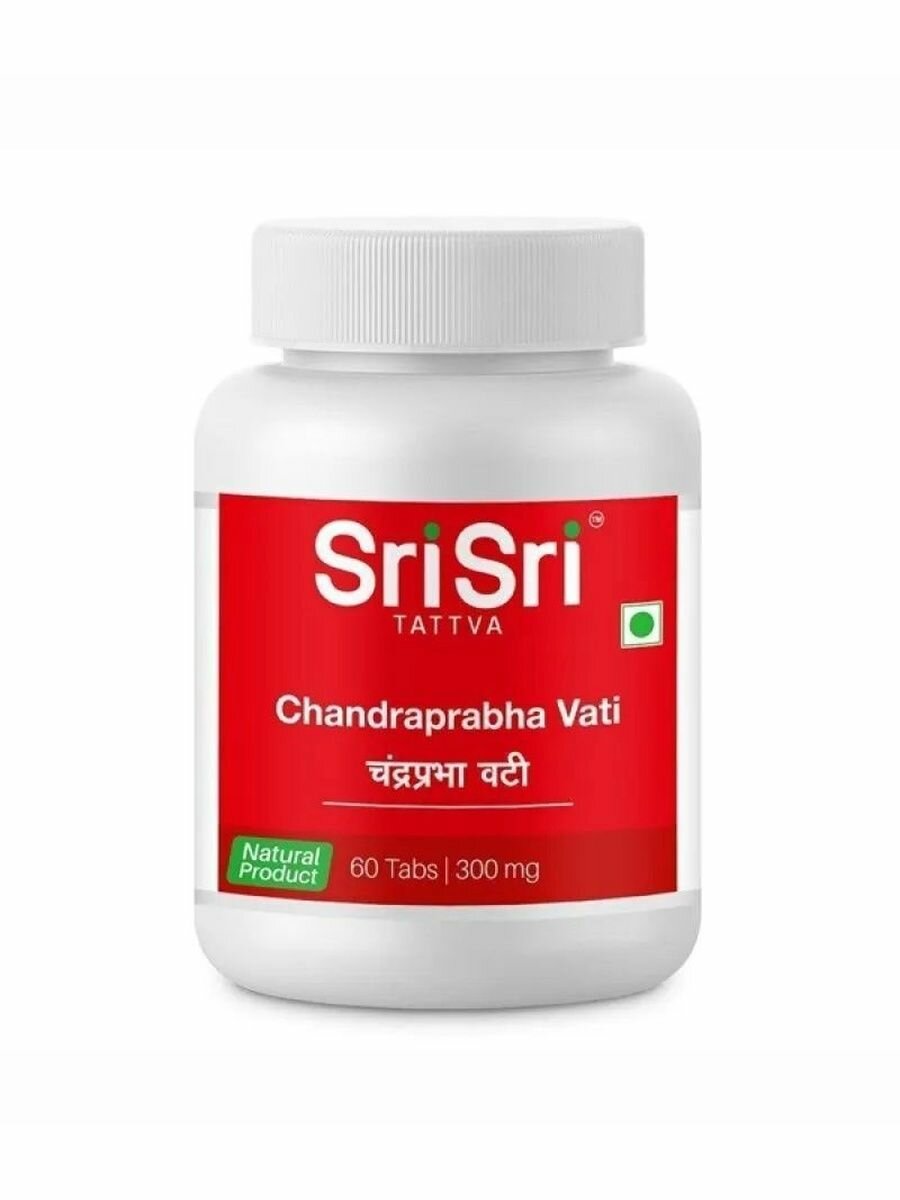 Чандрапрабха Бати Шри Шри Таттва (Chandraprabha Vati Sri Sri Tattva) для мочеполовая система 60 таб по 300 мг.