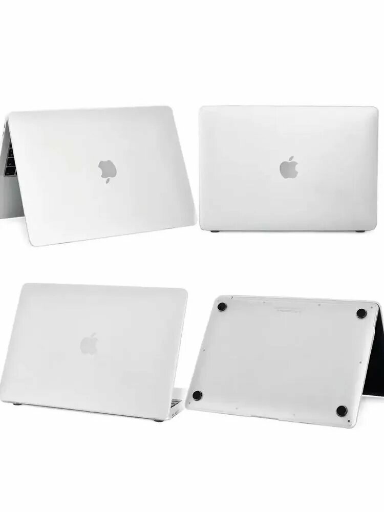 Чехол для Macbook Air 13 M2 M3 M4 / макбук air 13.6' 2025 2024 2022 ультратонкий Сверхлегкий матовый прозрачный Прочная пластиковая защитная крышка из