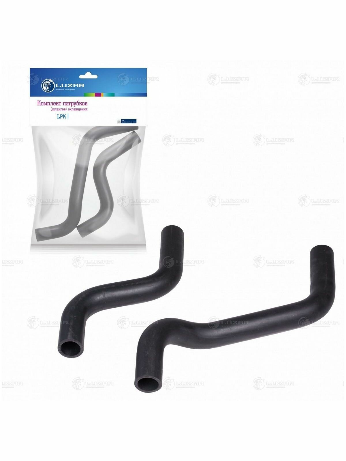 Комплект патрубков охлаждения (2 шт.) для а/м Hyundai Accent / Хендай Акцент, LUZAR LPK0801