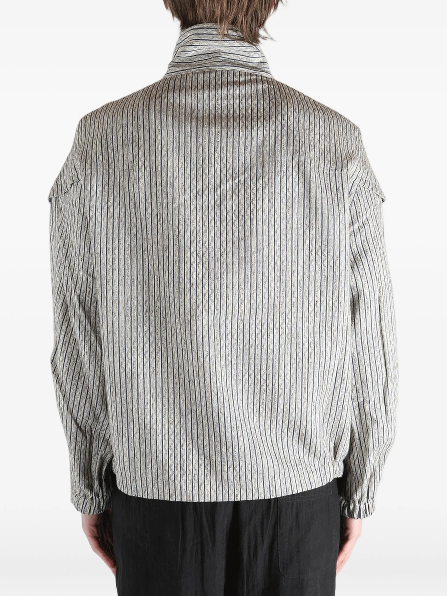 Куртка KIKO KOSTADINOV Striped zipped jacket, размер 48 — фото 1