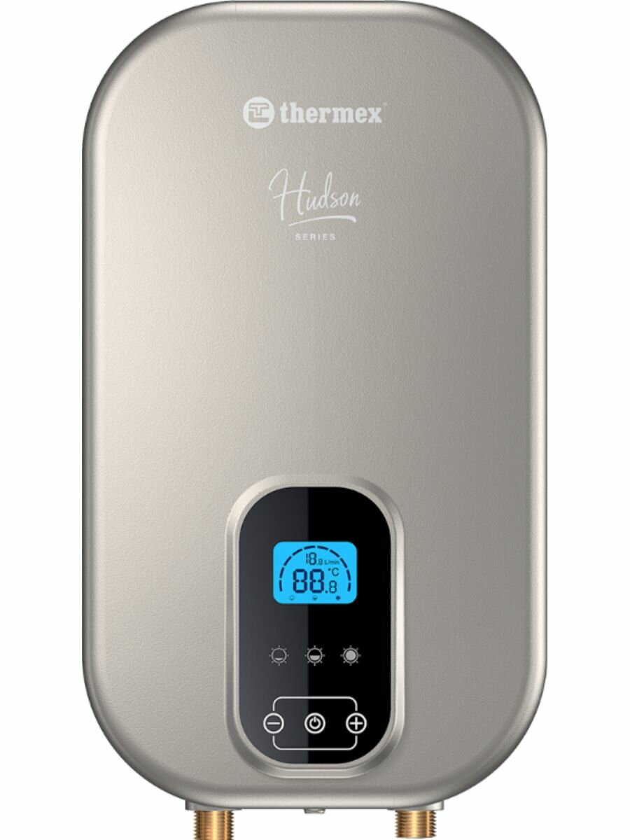 Водонагреватель проточный Thermex Hudson 7000, электрический настенный, 7 кВт, серебристый
