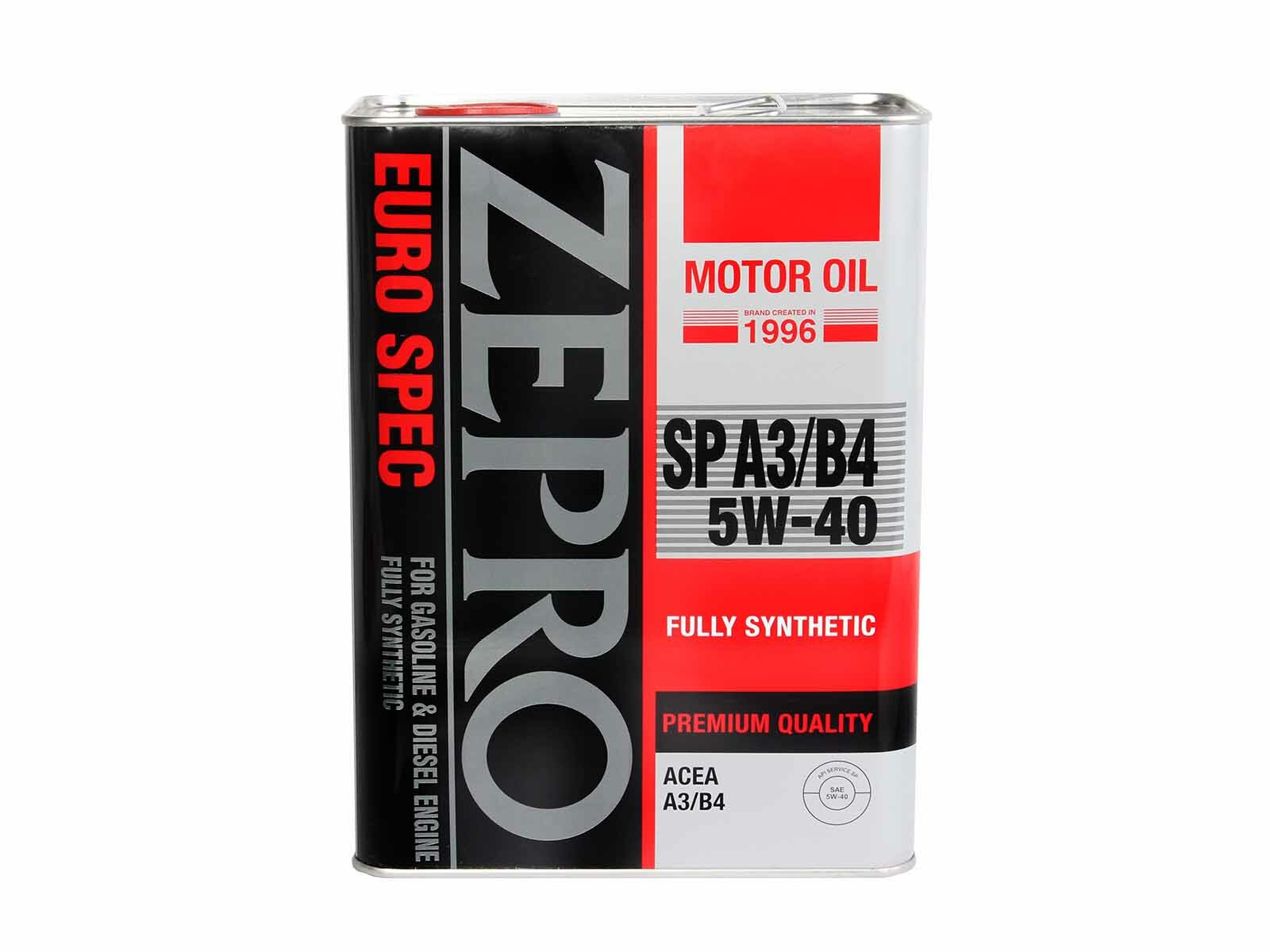 Масло моторное ZEPRO 5W40 EURO SPEC 4л