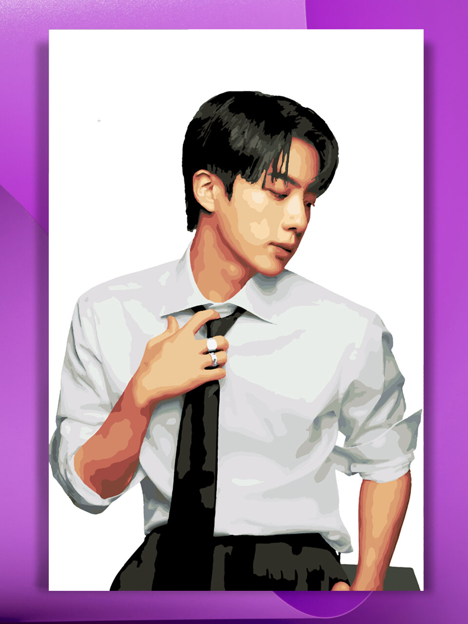 Картина по номерам на холсте BTS - Melon Джин, 40 х 60 см