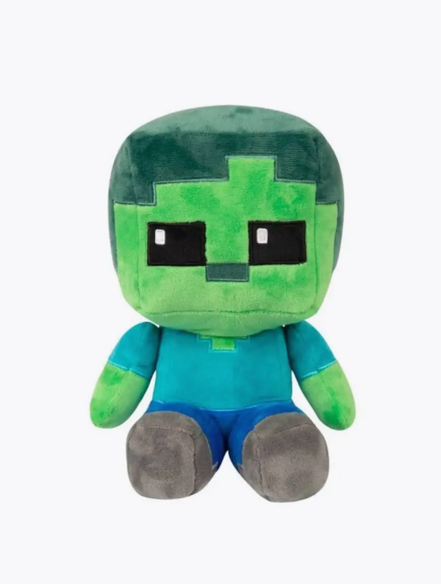 22 см Мягкая игрушка Зомби Crafter Zombie Майнкрафт (Minecraft)