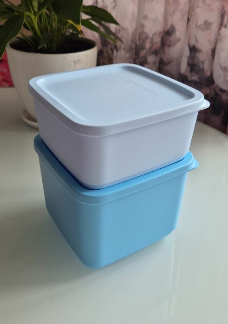 Набор емкостей " Кубикс " 650мл и 1л (2шт.) с крышками Tupperware